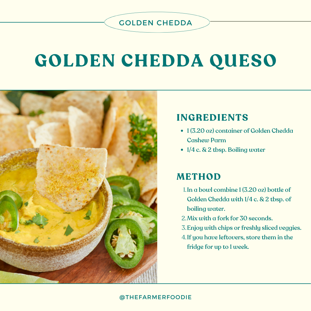 Golden Chedda Cashew Parm – Farmer Foodie
